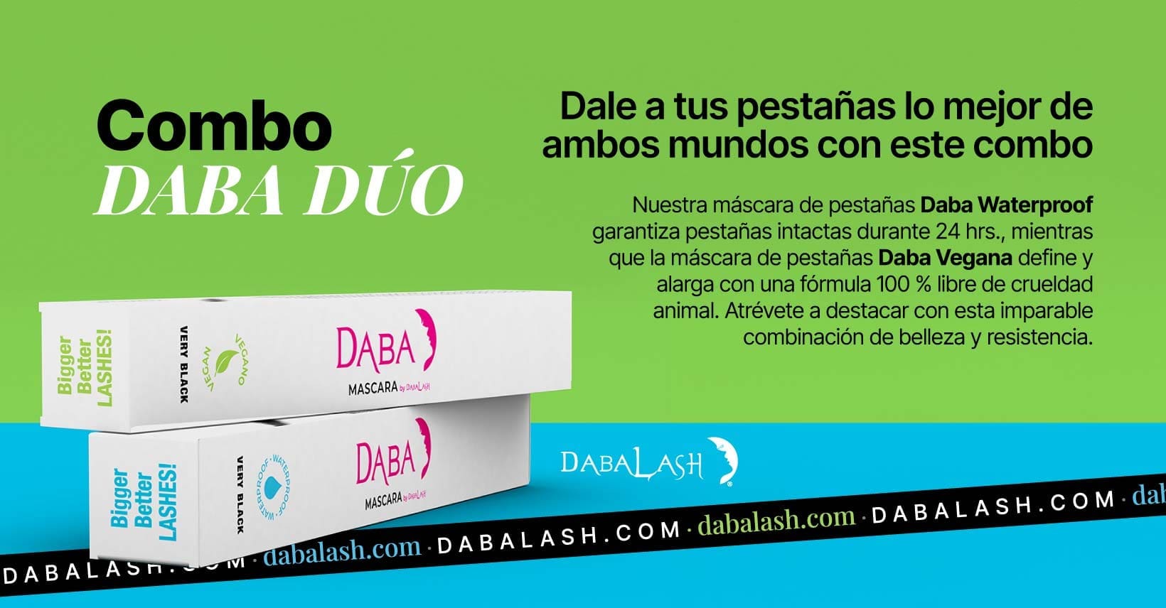 Combo DABA Duo | Máscara Waterproof y Vegana de Dabalash